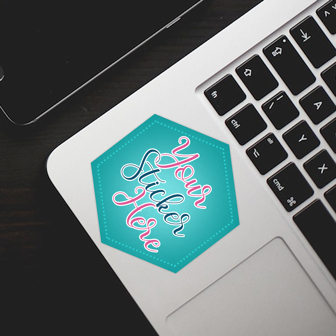 Laptop die cut stickers - 4 *4
