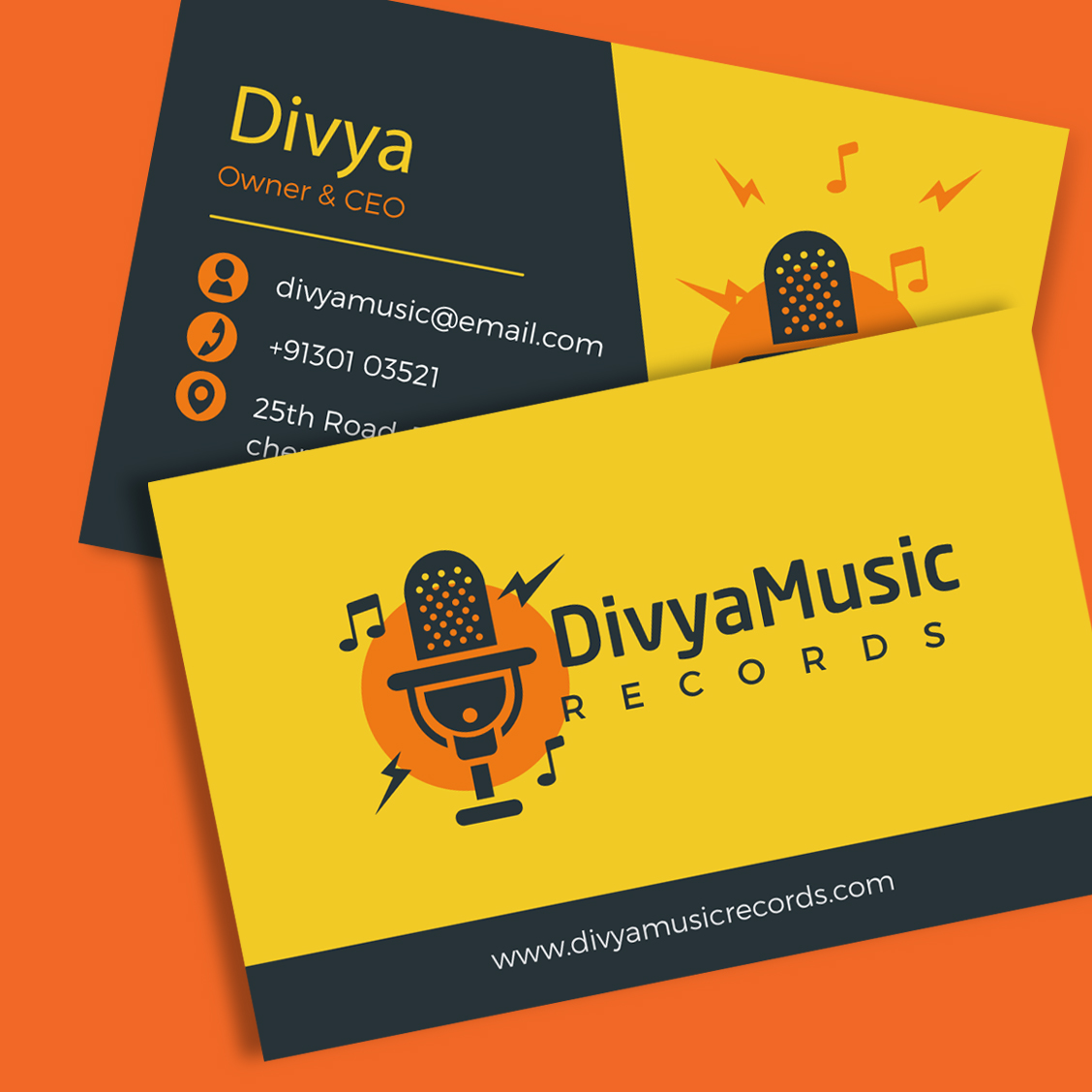 Business Card Sample Inkmonk