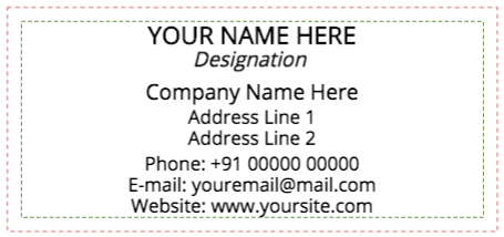 Name and fullAddress Rubber Stamps Design | Customize Online | Inkmonk