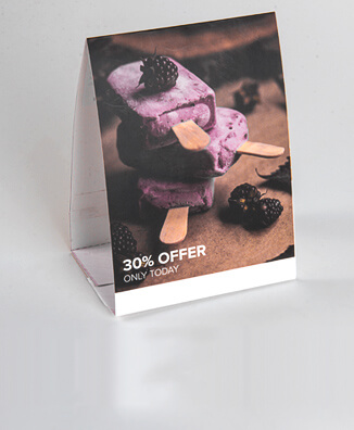 Table Displays for Restaurant - Tent Cards Printing Online -Inkmonk